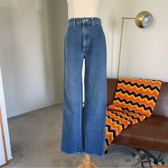 Vintage | Jeans | Vintage 97s 1980s Brittania High Rise Balloons Embroidered Straight Jeans ...